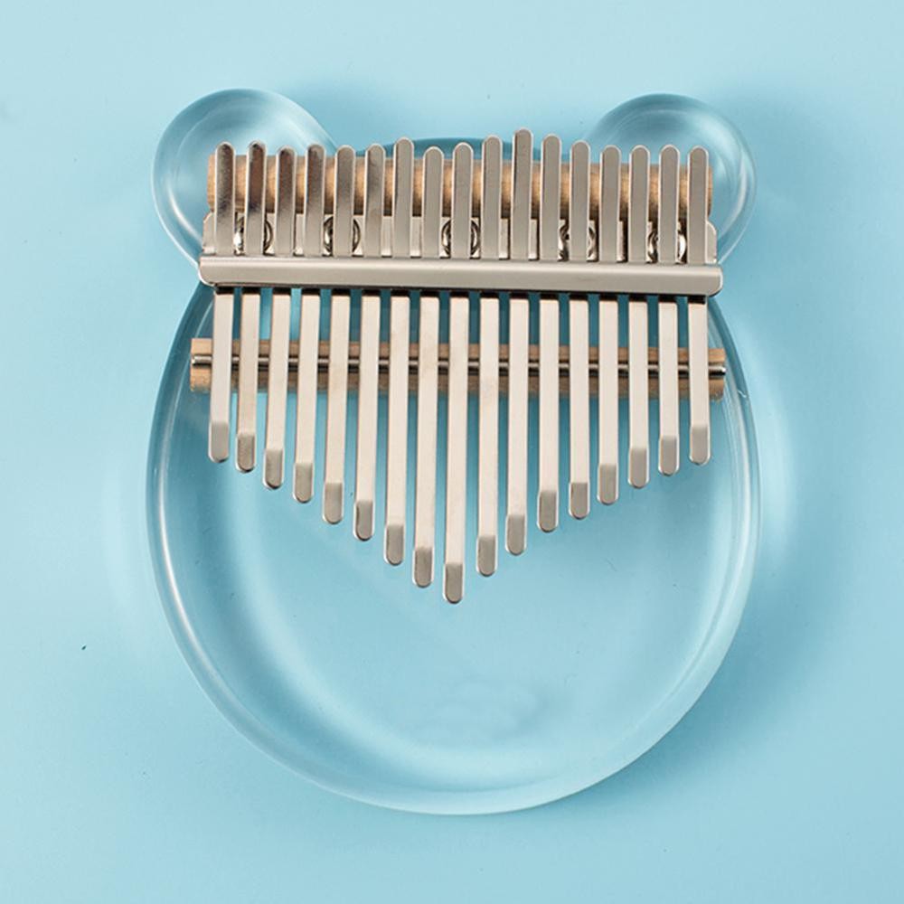 Jual Kalimba 17 Key Cute Mbira Calimba Acrylic Crystal Fingertips Thumb ...