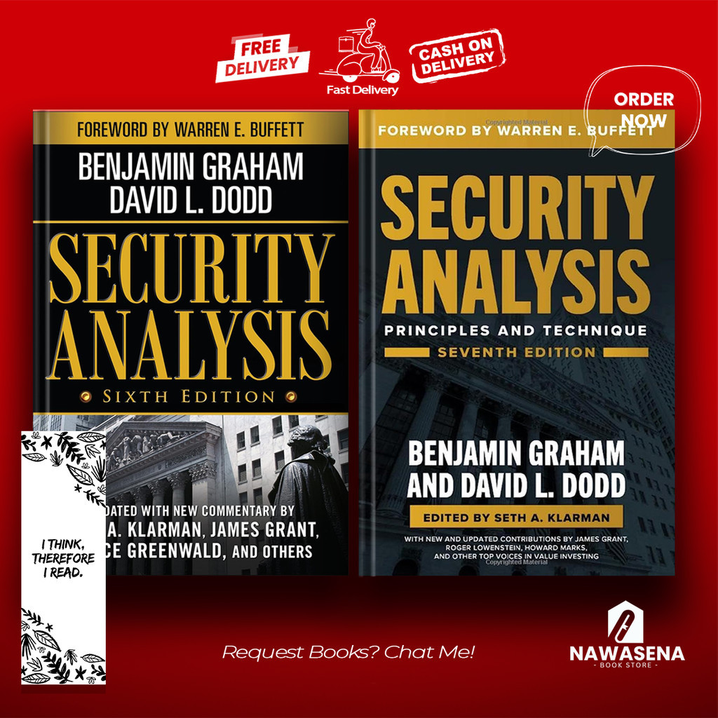 Jual Security Analysis (Sixth Edition & Seventh Edition) Principles and Techniques By Benjamin ...