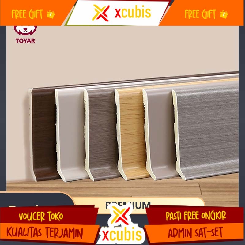 Jual SKIRTING LIST LANTAI KAYU LANTAI (290cm x 8/10 cm) / Plint PVC / Plint PVC Tinggi 10cm ...