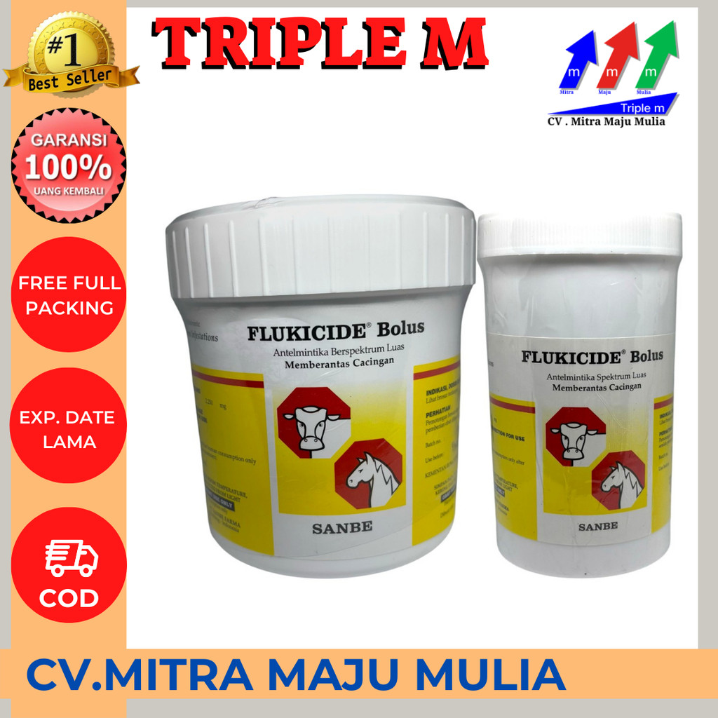Jual FLUKICIDE 12 BOLUS FLUKICIDE 42 BOLUS Obat Cacing Berspektrum Luas ...