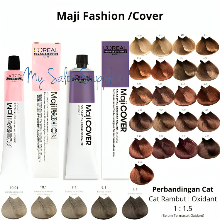 Jual Loreal Majibrown / Majilift / MajiCover / MajiFashion Cat Rambut ...
