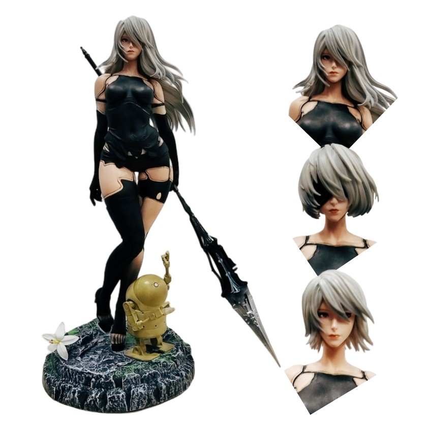 Jual 50CM NieR:Automata Game of the YoRHa No 2 B Type B 2B 2 A2 gk Figure PVC Action Figure Toy ...