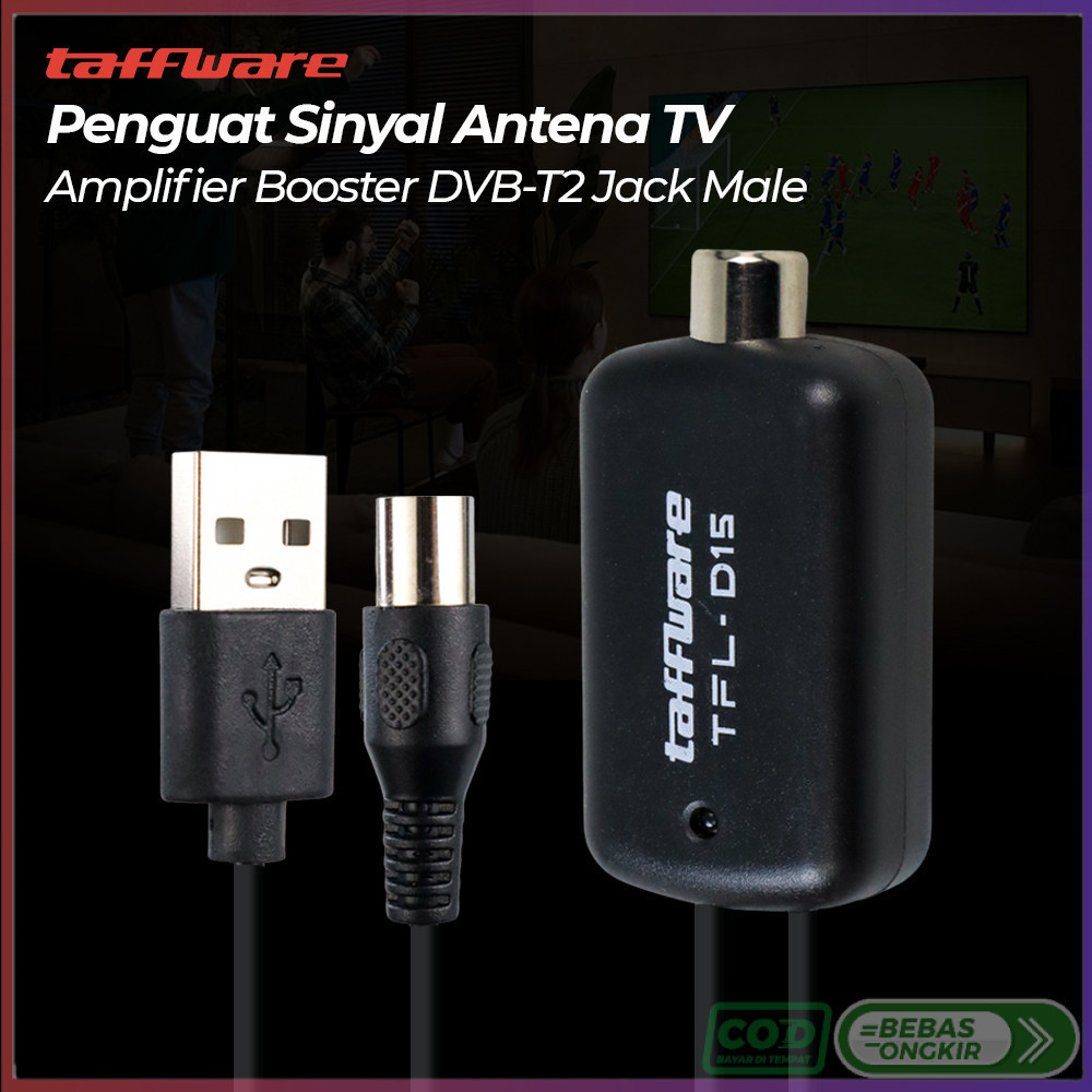 Jual Taffware Penguat Sinyal Antena TV Amplifier Signal Booster DVB-T2 ...