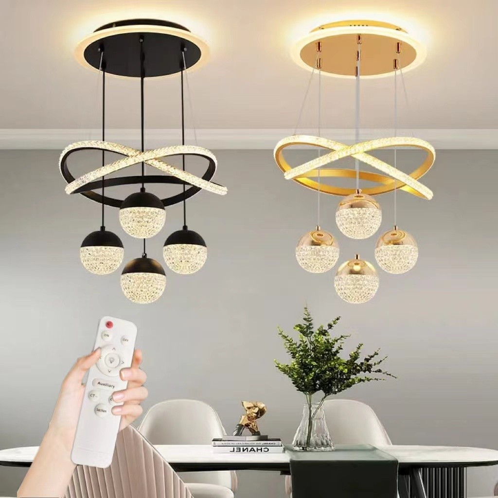 Jual Lampu Gantung Minimalis Kristal Lampu Hias Gantung Ruang Tamu Lampu Gantung Ruang Makan ...