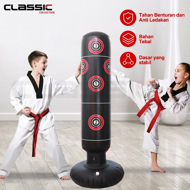 Jual Samsak Tinju Berdiri Model Tiup untuk Anak & Dewasa, tinggi 160 cm ...