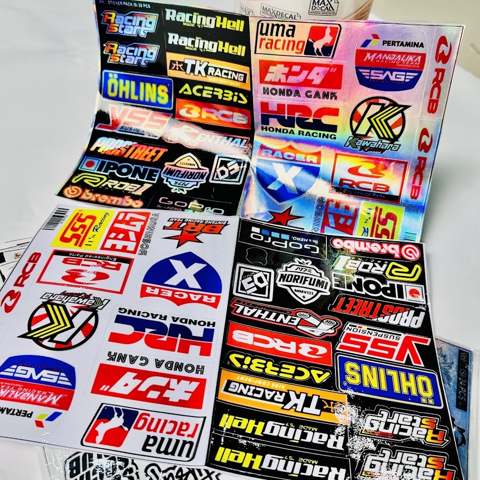 Jual AK Sticker Pack – Stiker Sponsor Balap Racing | Hologram & Vinyl ...