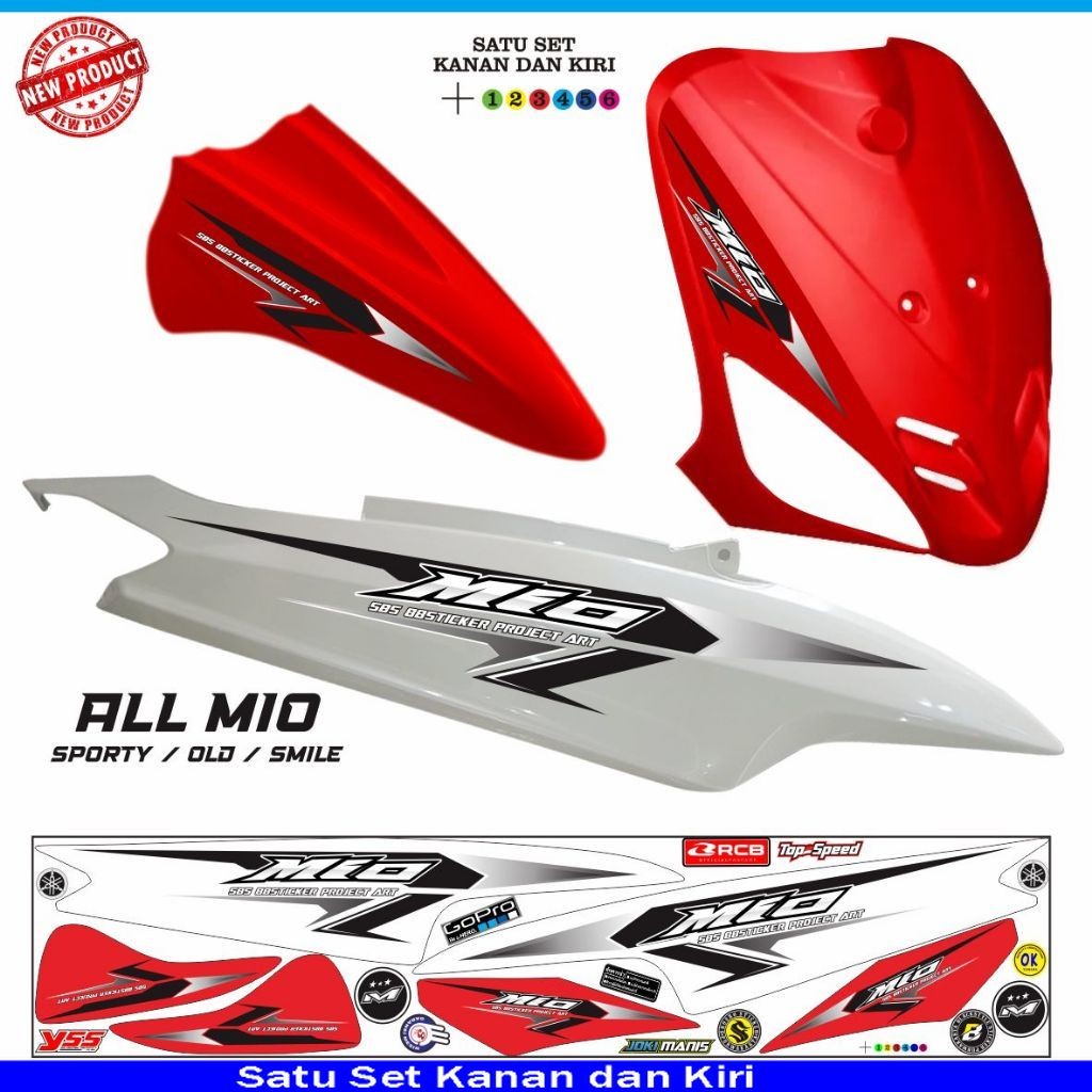 Jual STIKER MIO SPORTY /STRIPING MIO LAMA VARIASI TERLARIS STIKER MOTOR ...