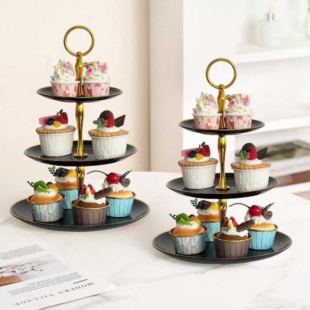 Jual Rak Kue Susun 3 Tingkat Detachable Plate Cake Stand Display - YGN ...