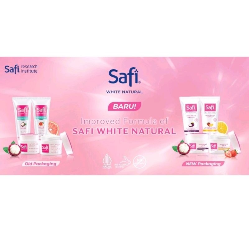 Jual Safi White Natural Brightening Series Cleanser Cream Mangosteen ...