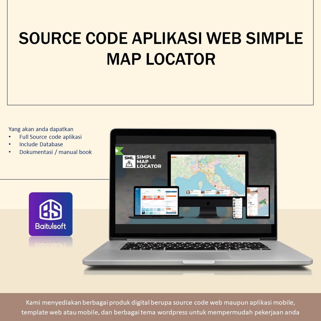 Jual SOURCE CODE APLIKASI WEB SIMPLE MAP LOCATOR | Shopee Indonesia