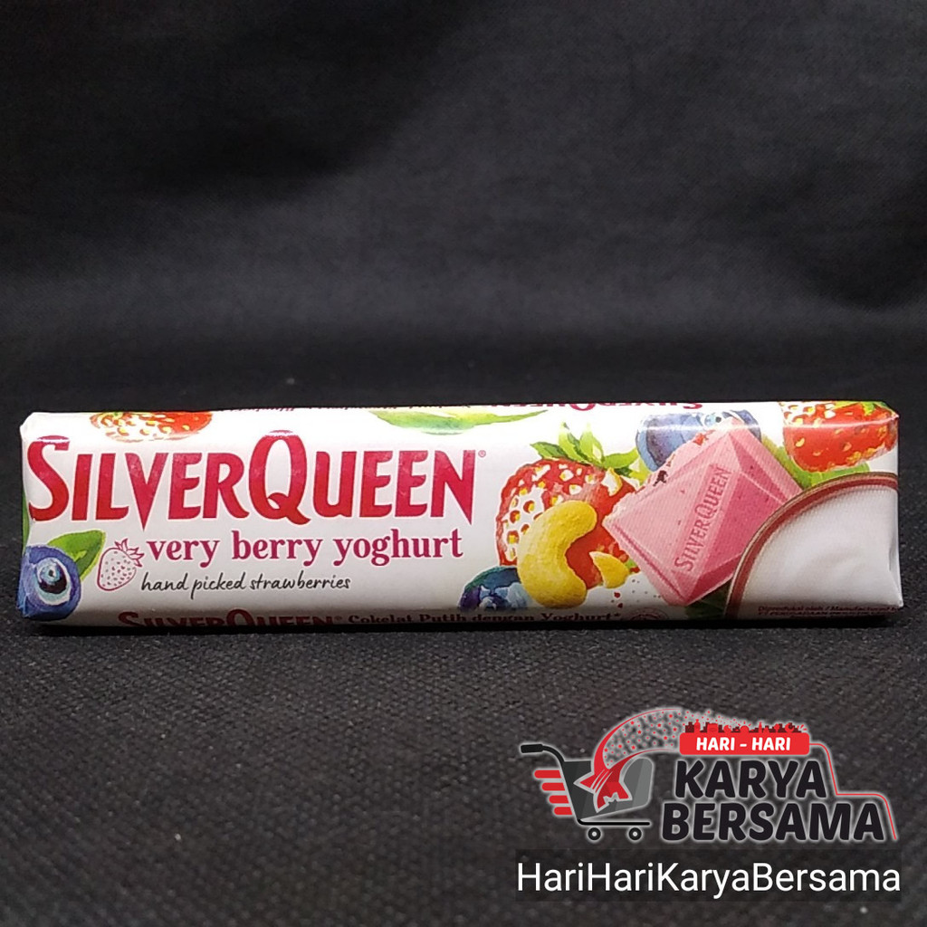Jual MAKANAN RINGAN COKLAT SILVER QUEEN VERY BERRY YOGHURT 25GR ...