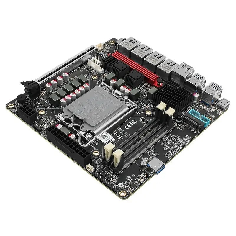 Jual 12/13/14th Gen LGA1700 NAS Motherboard Intel vPro Q670 Max 6*NVMe 6*SATA3.0 PCIE5.0x16 2 ...