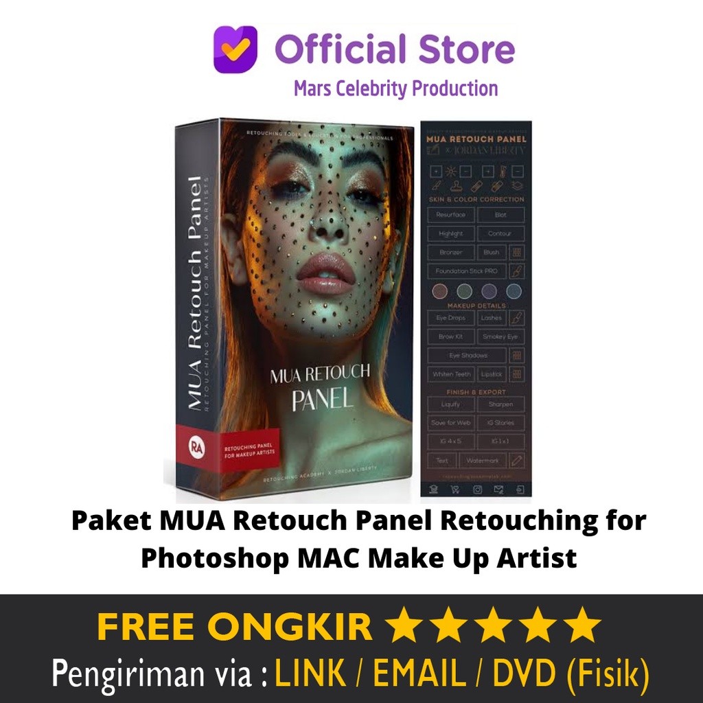 Jual Paket MUA Retouch Panel Retouching for Photoshop MAC Make Up ...