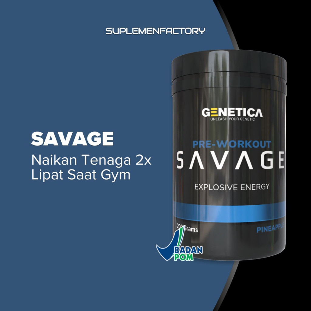 Jual Genetica Savage Preworkout 40 Serving Focus Power Endurance ...