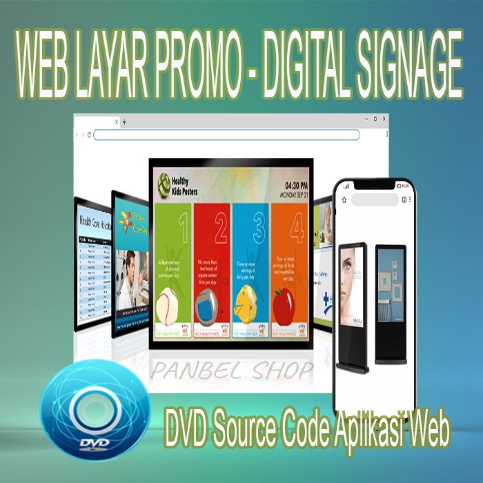 Jual Aplikasi Web Layar Promosi / Digital Signage (Source Code ...