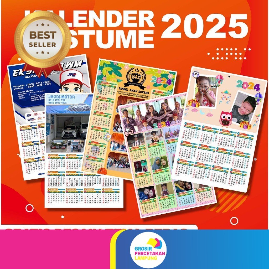 Jual Promo!!! KALENDER DINDING 2025 MODEL POSTER FREE DESAIN TEMA BEBAS ...