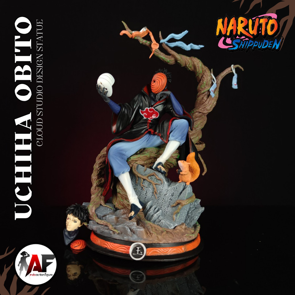 Jual Statue Action Figure Naruto Uchiha Obito Clouds studio design recast | Shopee Indonesia