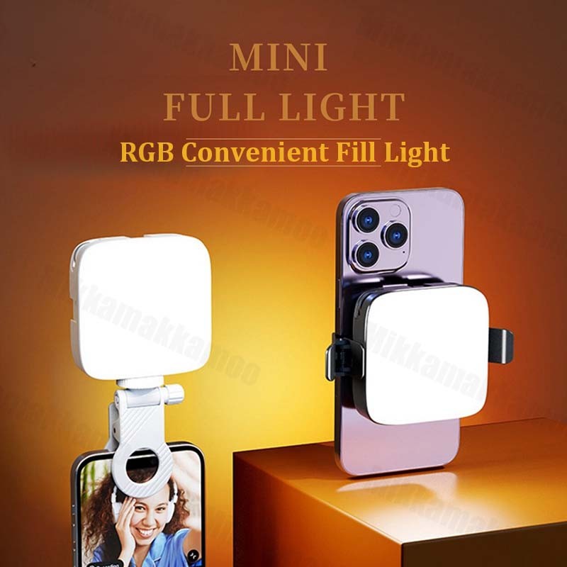 Jual Lampu Selfie Portable Clip Fill Light LED Lampu Live Streamer LED ...