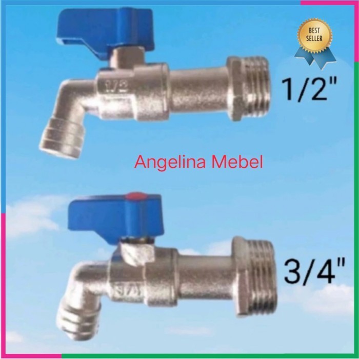 Jual Kran Air Besi Model ONDA 3/4" - Keran Air Tembok 0,75 inch ...