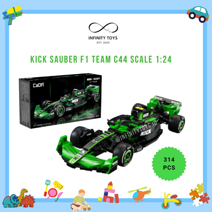Jual INFINITY Mainan Brick Mobil Balap Formula 1 CADA Kick Sauber F1 ...