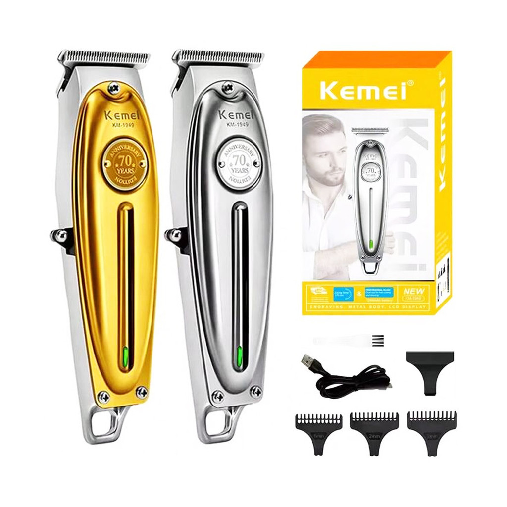 Jual Clipper Kemei KM-1949 Rechargeable Alat Mesin Cukur Rambut Kumis 1949 | Shopee Indonesia