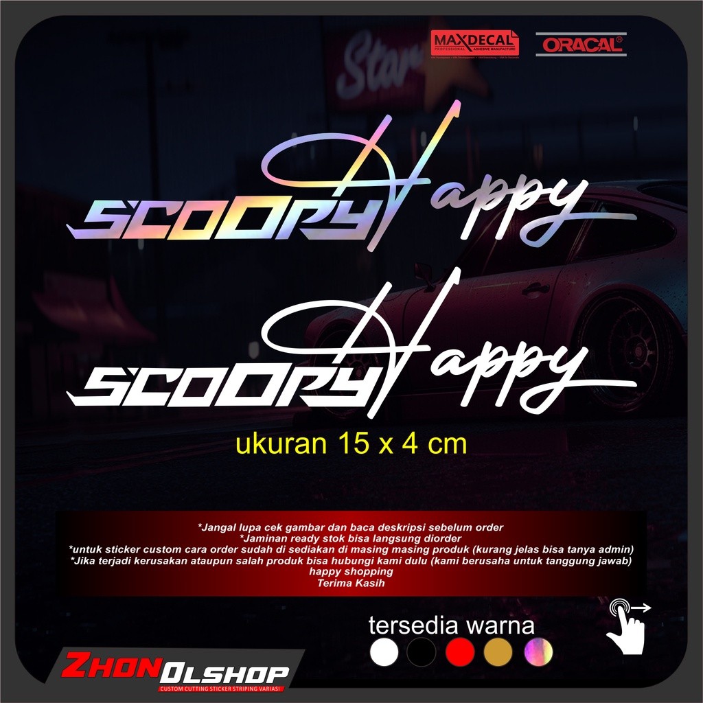 Jual STIKER SCOOPY HAPPY STIKER SCOOPY VARIASI STIKER SCOOPY | Shopee ...
