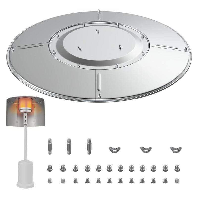 Jual 33 Inches Patio Heater Reflector Shield Propane Heat Reflector ...