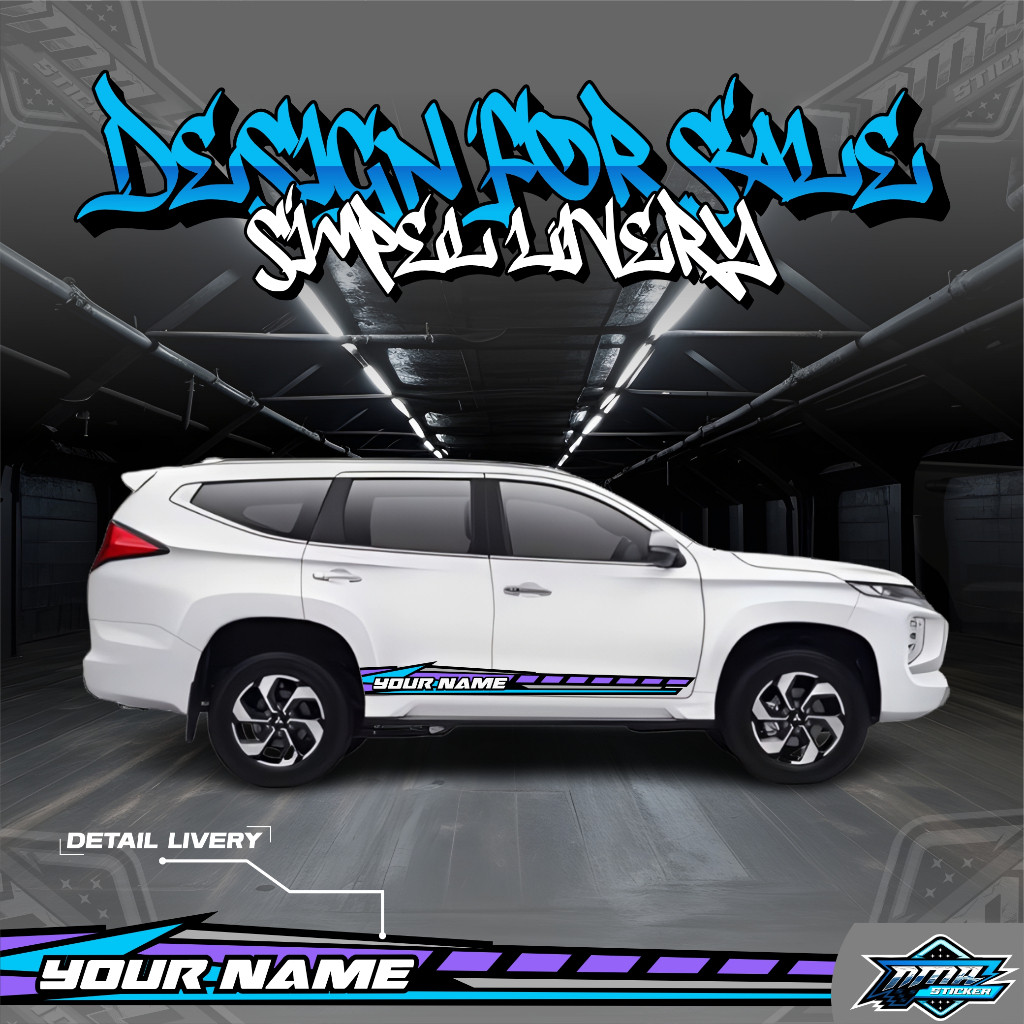 Jual LIVERY MOBIL SIMPEL UNIVERSAL UNTUK PAJERO,KIJANG INOVA,BRIO ...