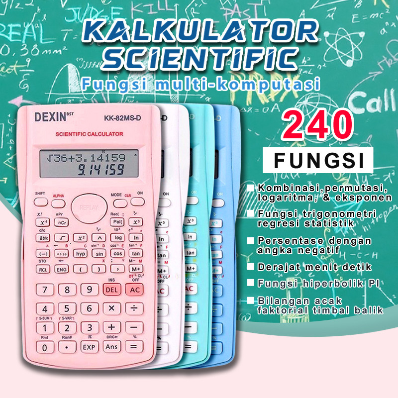 Jual Kalkulator Saintifik Color Function Scientific Calculator 24 ...
