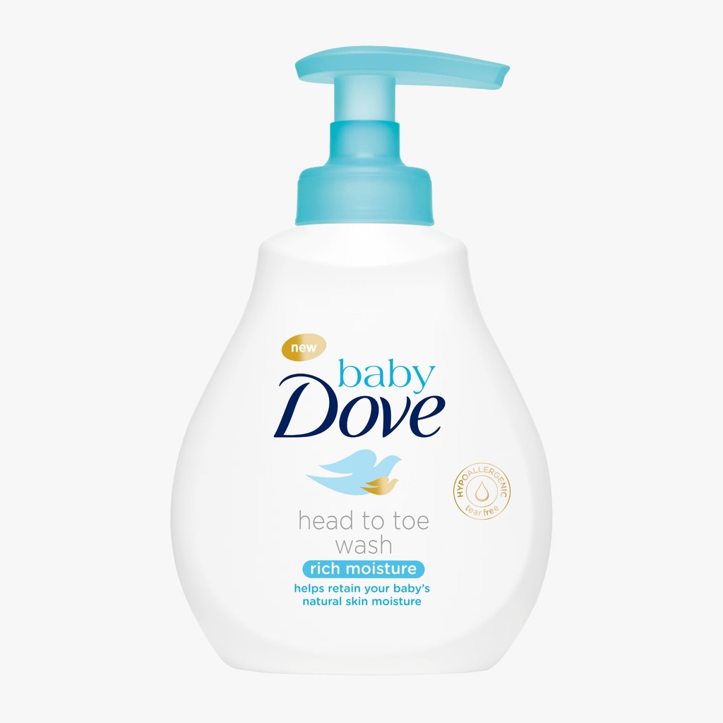 Jual (Botol) DOVE Baby Hair To Toe Baby Wash Rich Moisture | Botol Pump ...