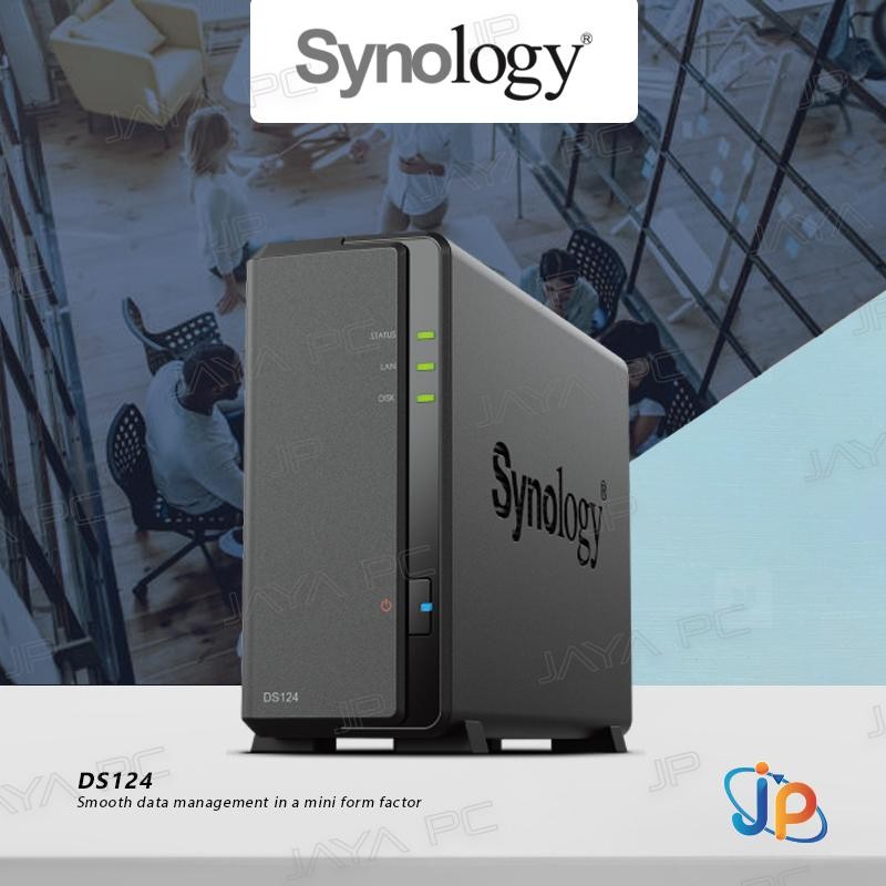 Jual Synology DS124 DiskStation 1-BAY NAS Server Cloud Storage Realtek RTD1619B | Shopee Indonesia
