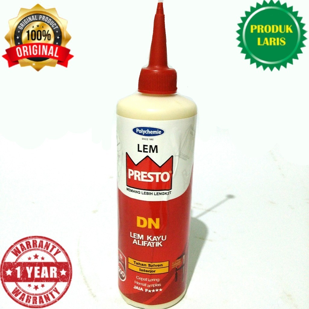 Jual Lem Putih Kayu / Mebel / HPL / Tacosheet Presto Tipe DN | Shopee ...