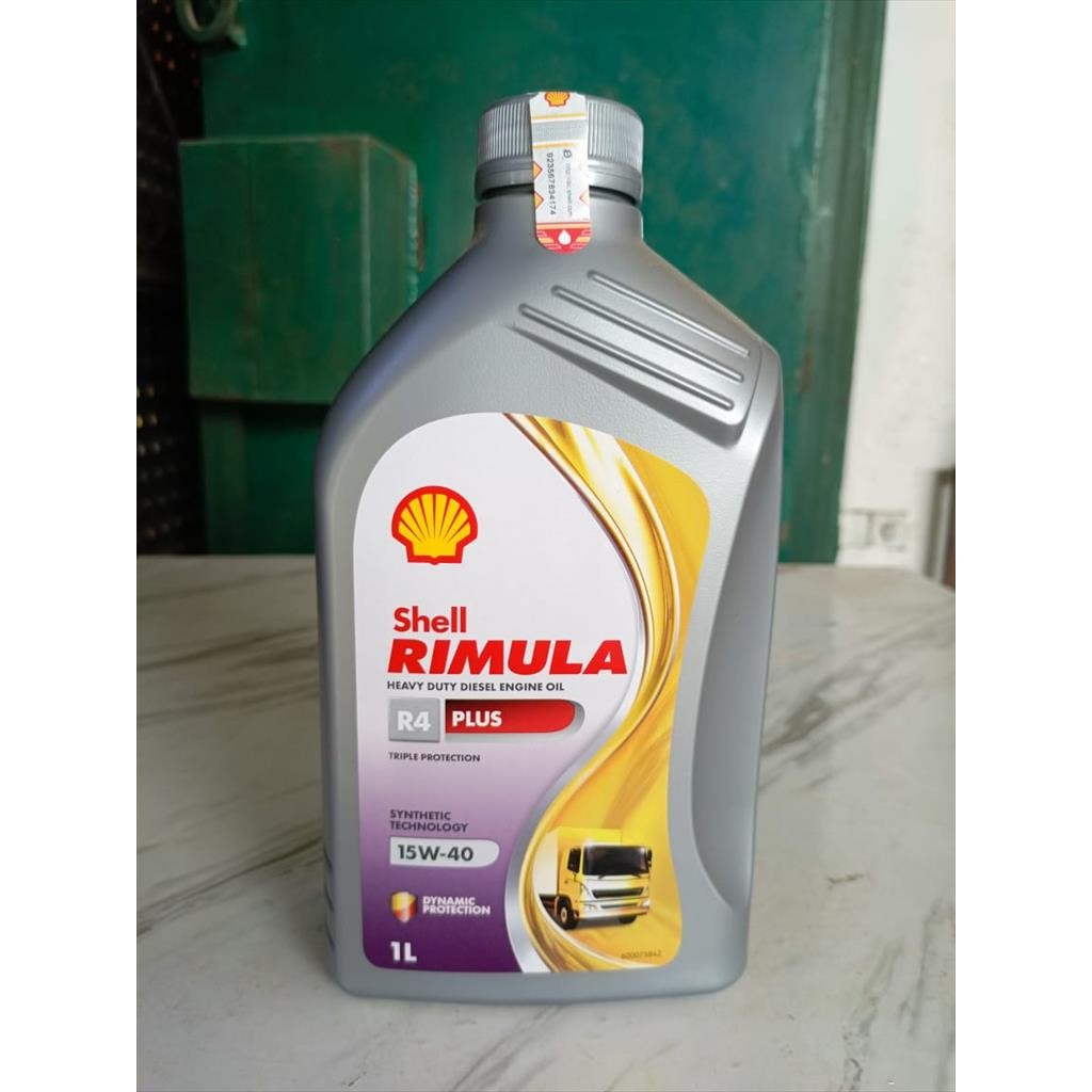 Jual Oli Mesin Diesel Shell Rimula R4 Plus Synthetic 15W-40 1 Liter ...