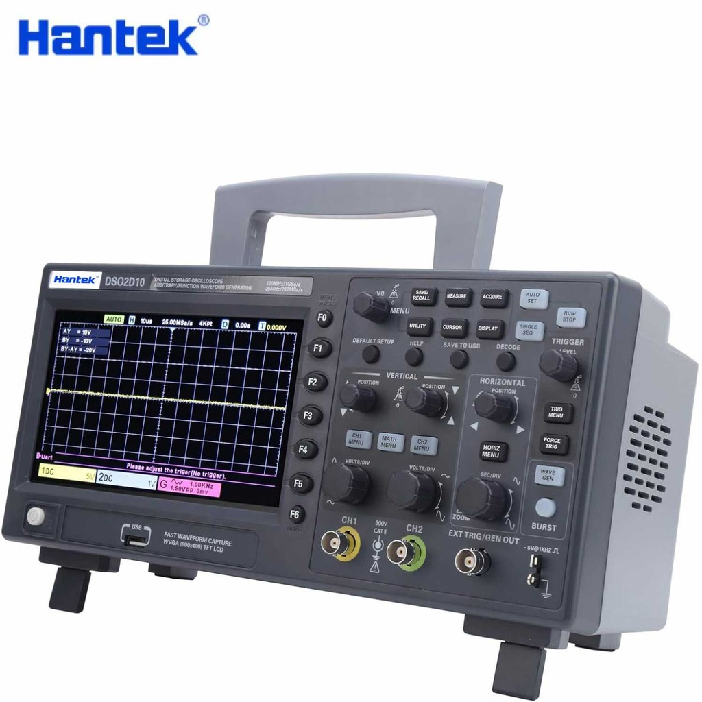 Jual Hantek Oscilloscope Digital Multimeter Signal Generator 2CH 100MHz ...