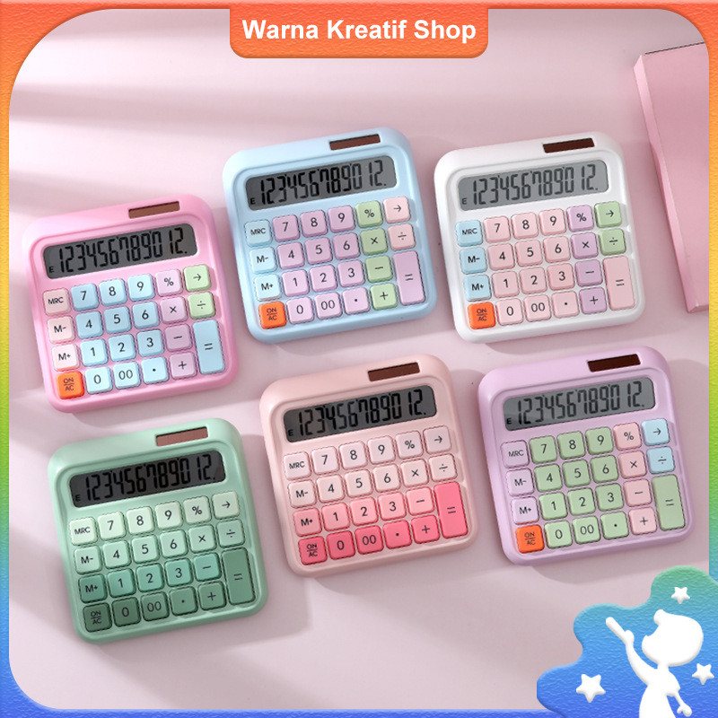 Jual Kalkulator Warna Permen Kalkulator Multifungsi Tenaga Surya Alat ...