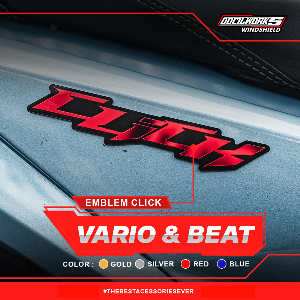 Jual ABOLAILSHOP Docilworks - Emblem CLICK Emblem Logo Vario Beat CLICK ...