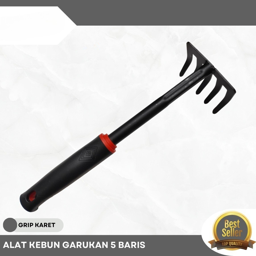 Jual Alat Kebun Garukan Tanaman Garpu Gali Tanah Gagang Karet Trowel ...