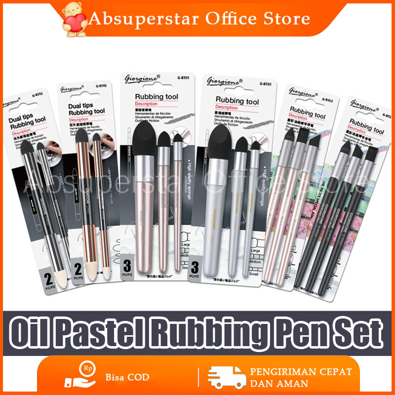 Jual 1 Set G-RT Sketch Pen / Oil Pastel Rubbing Pen Set Pena Gosok ...