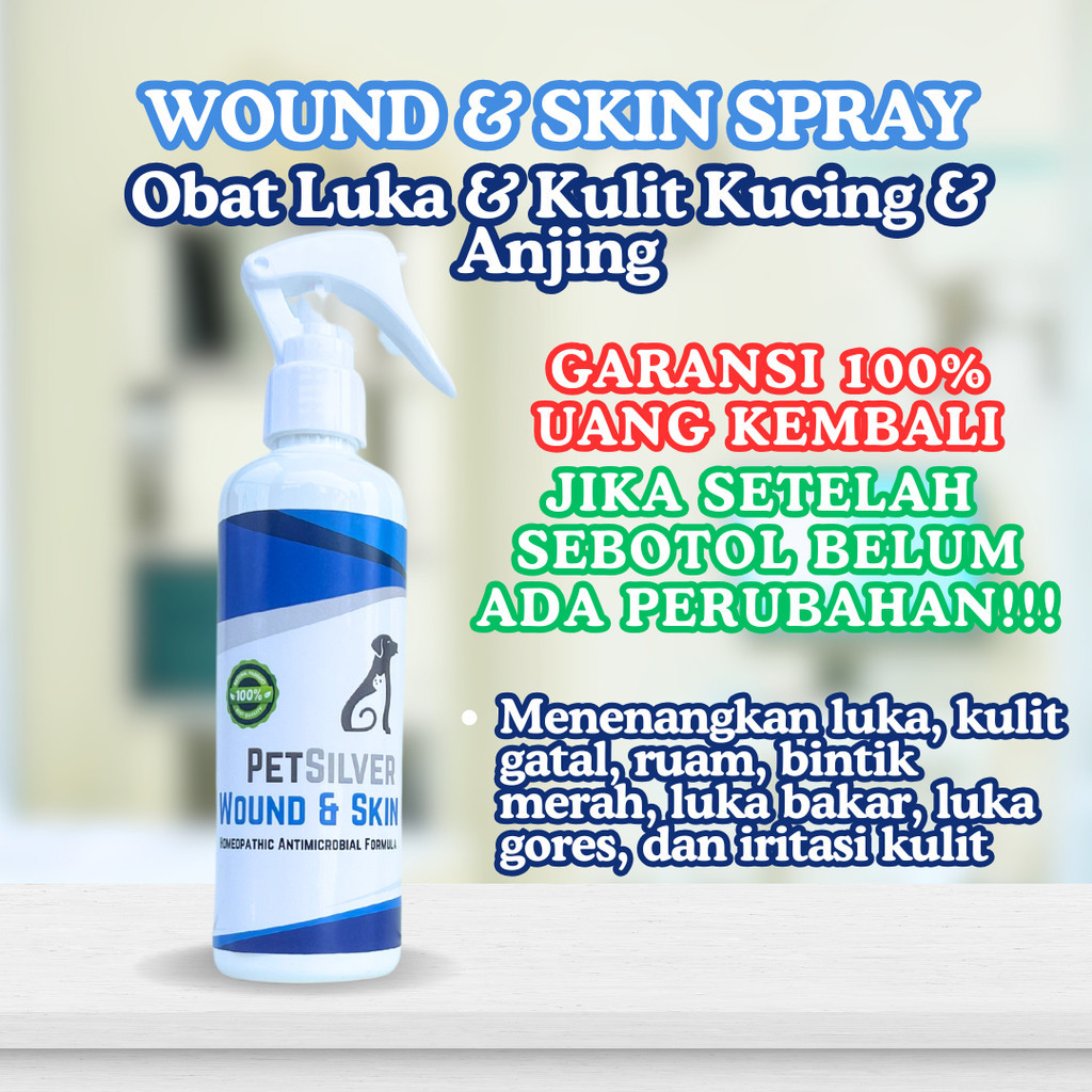 Jual WOUND & SKIN SPRAY OBAT SPRAY LUKA KUCING MENGOBATI SEMUA JENIS ...