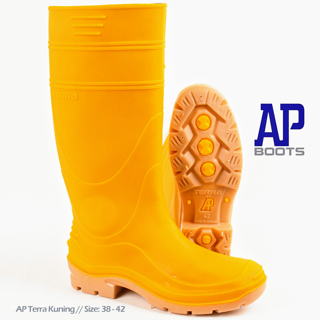 Jual KATZZ Sepatu Boot Kuning Tinggi paling populer untuk Kontruksi ...