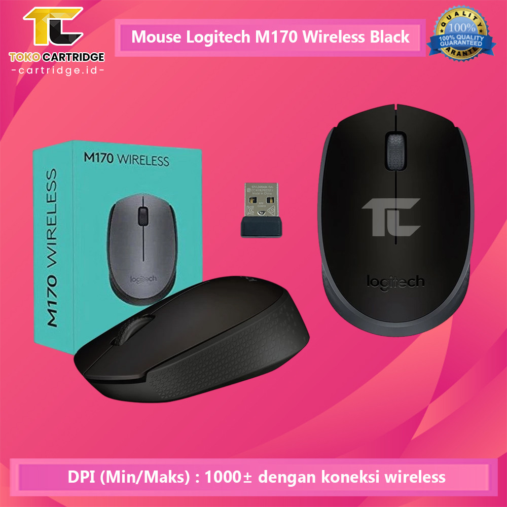 Jual Logitech Mouse M170 Black M171 Rose Grey Blue Red Off White ...