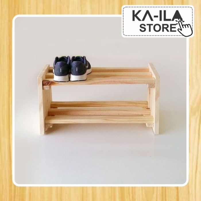 Jual KA-ILA - Rak Sepatu Kayu Jati Belanda Simple Minimalis murah ...