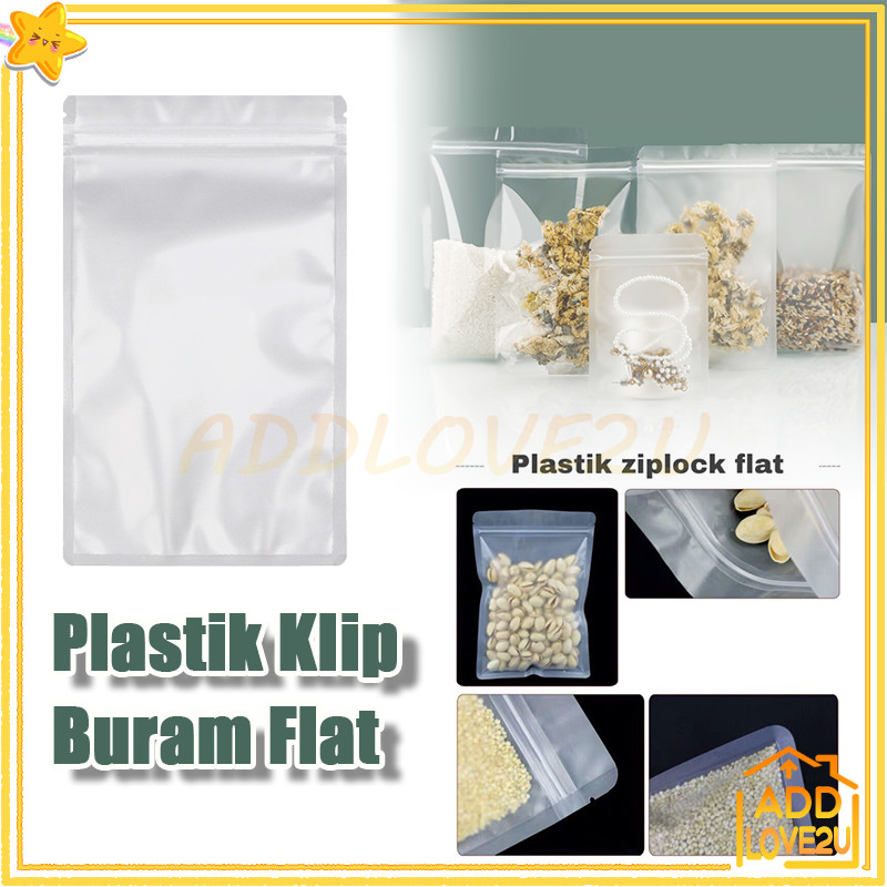 Jual Plastik Klip Buram Flat/Sachet Buram Pouch Ziplock/Makanan ...