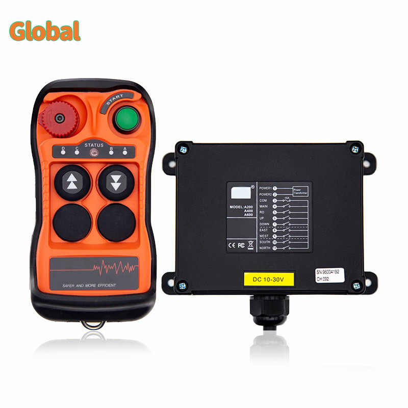 Jual QA200 2 buttons singIe speed industrial Wireless Radio Crane Remote Control switches ...