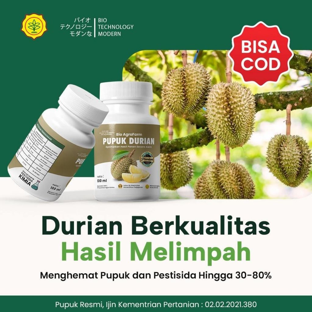 Jual Pupuk Organik Booster Durian, Pelebat Buah dan Pemacu Bunga agar Berbuah Cepat | Shopee ...