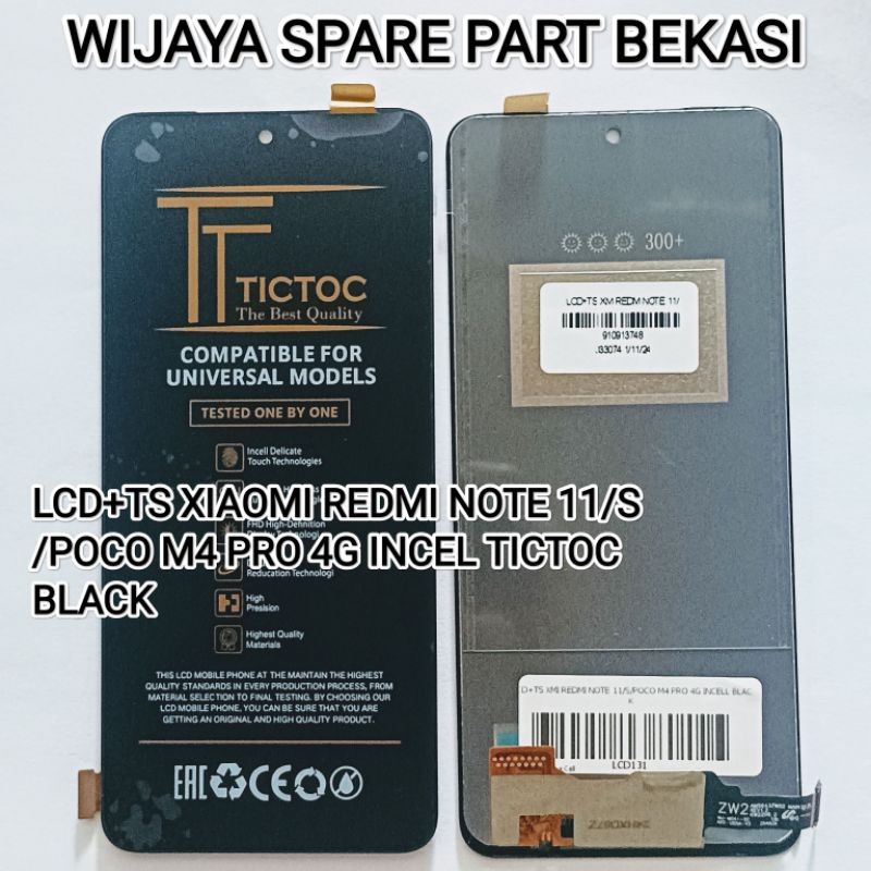 Jual LCD TOUCHSCREEN XIAOMI REDMI NOTE 11/S/POCO M4 PRO 4G INCEL TICTOC BLACK | Shopee Indonesia