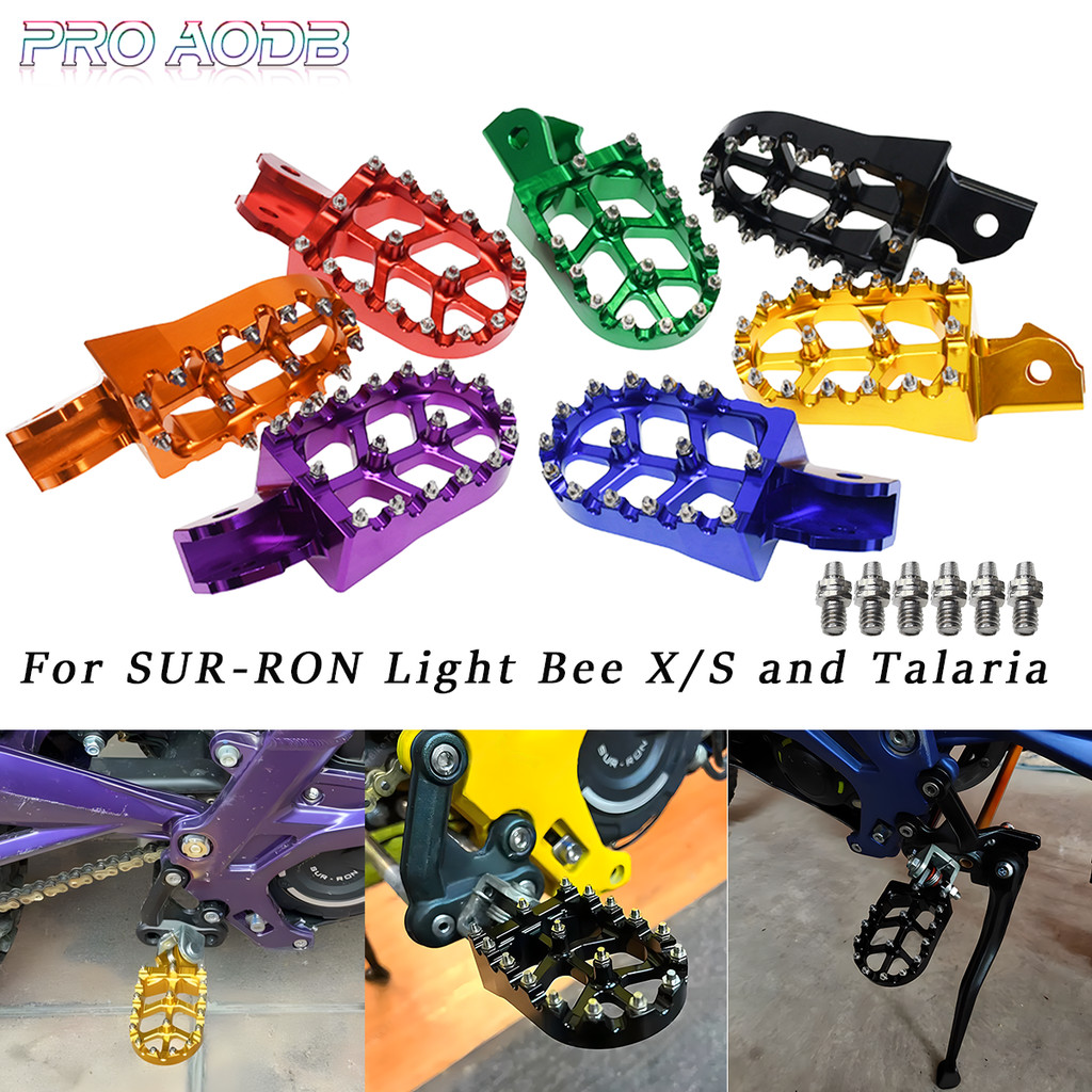 Jual Talaria Moto Acessorios For Sur-Ron Surron Light Bee X /S CNC Aluminum Foot Pegs Rest ...