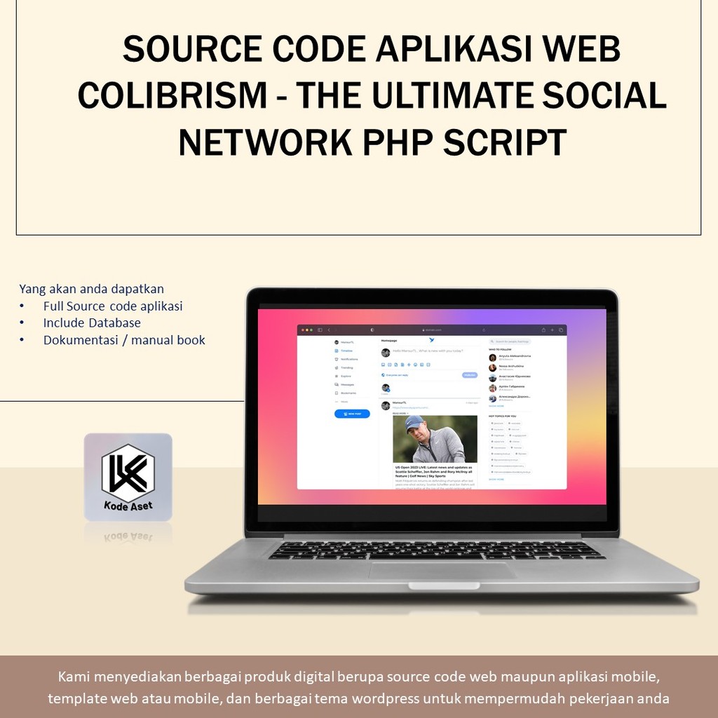 Jual SOURCE CODE APLIKASI WEB COLIBRISM - THE ULTIMATE SOCIAL NETWORK PHP SCRIPT | Shopee Indonesia