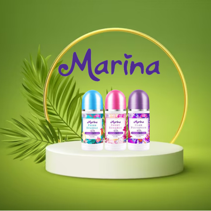 Jual Marina Antiperspirant Deodorant With Whitening Extract 50ML ...