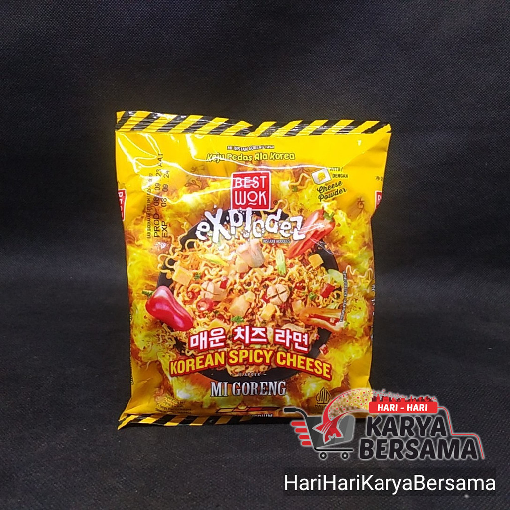 Jual MIE INSTAN BEST WOK EXPLODEZ MIE GORENG KOREAN SPICY CHEESE 73GR ...